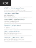 Teyvat's Flower Language | PDF
