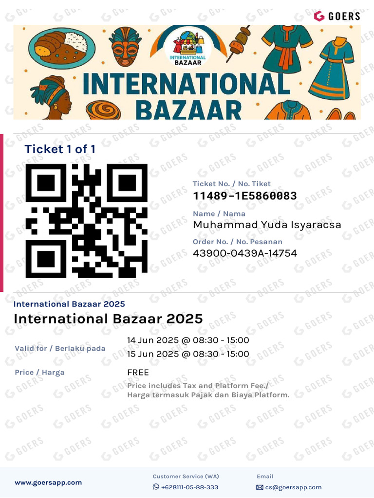 (Event Ticket) International Bazaar 2025 - International Bazaar 2025 ...