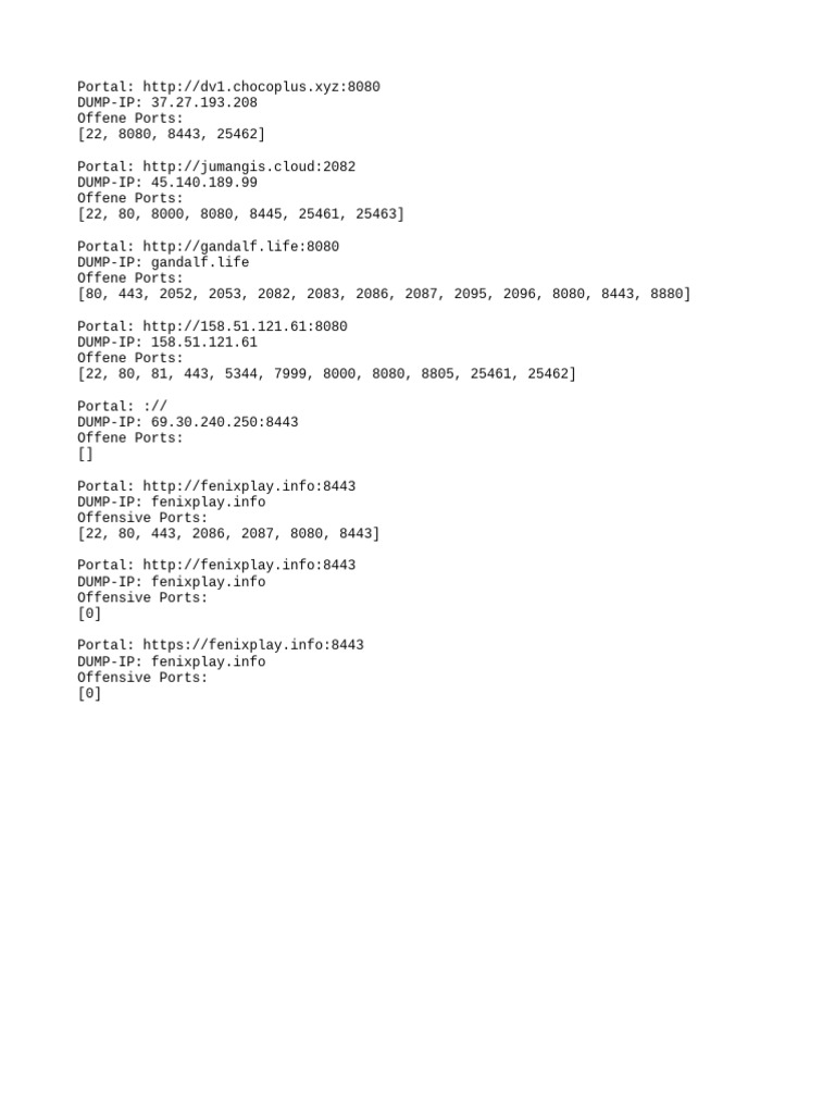 Ip Portal Ports | PDF