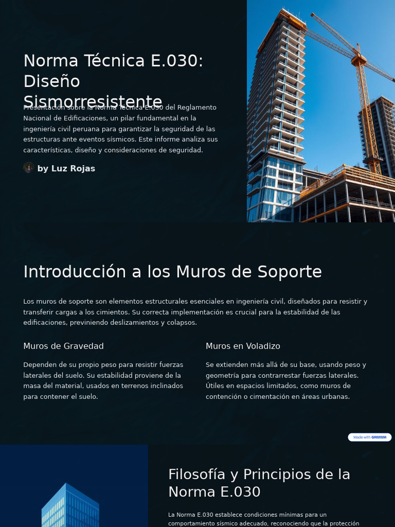 Norma Tecnica E030 Diseno Sismorresistente | PDF | Fundación (Ingeniería) | Hormigón