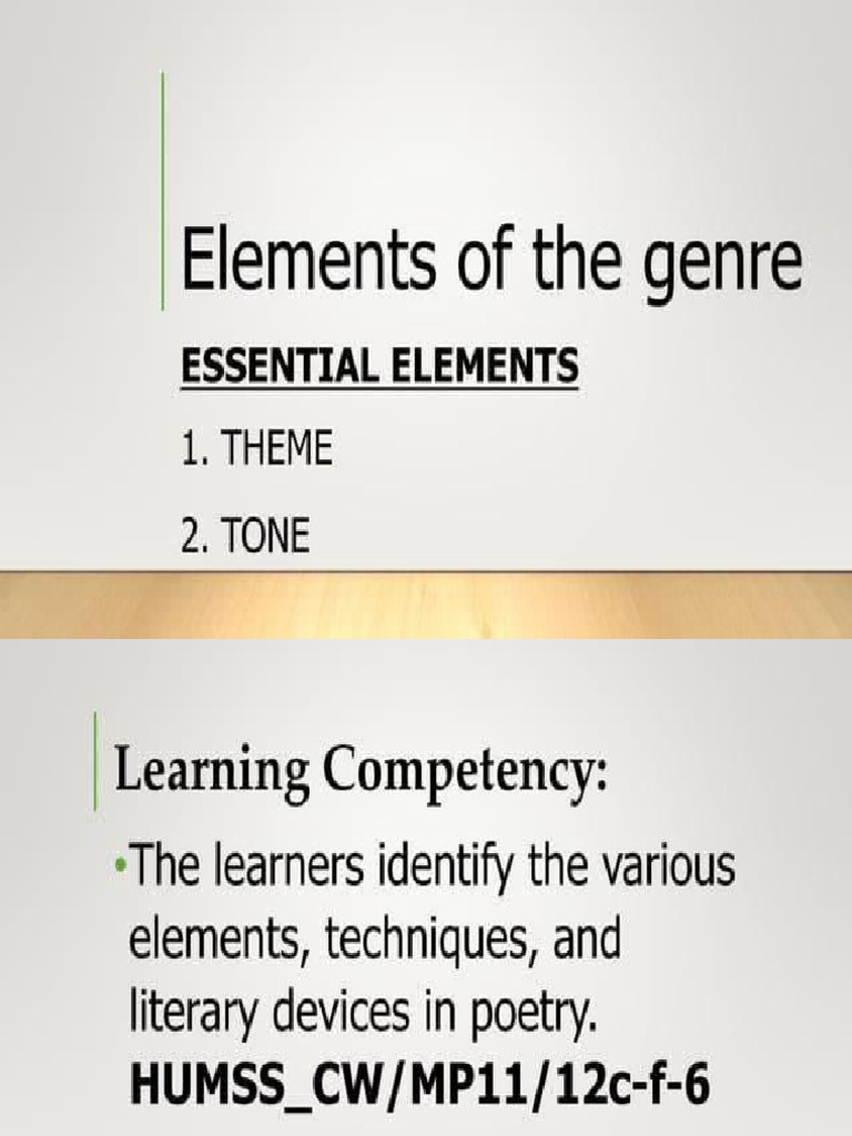 CW Theme and Tone | PDF