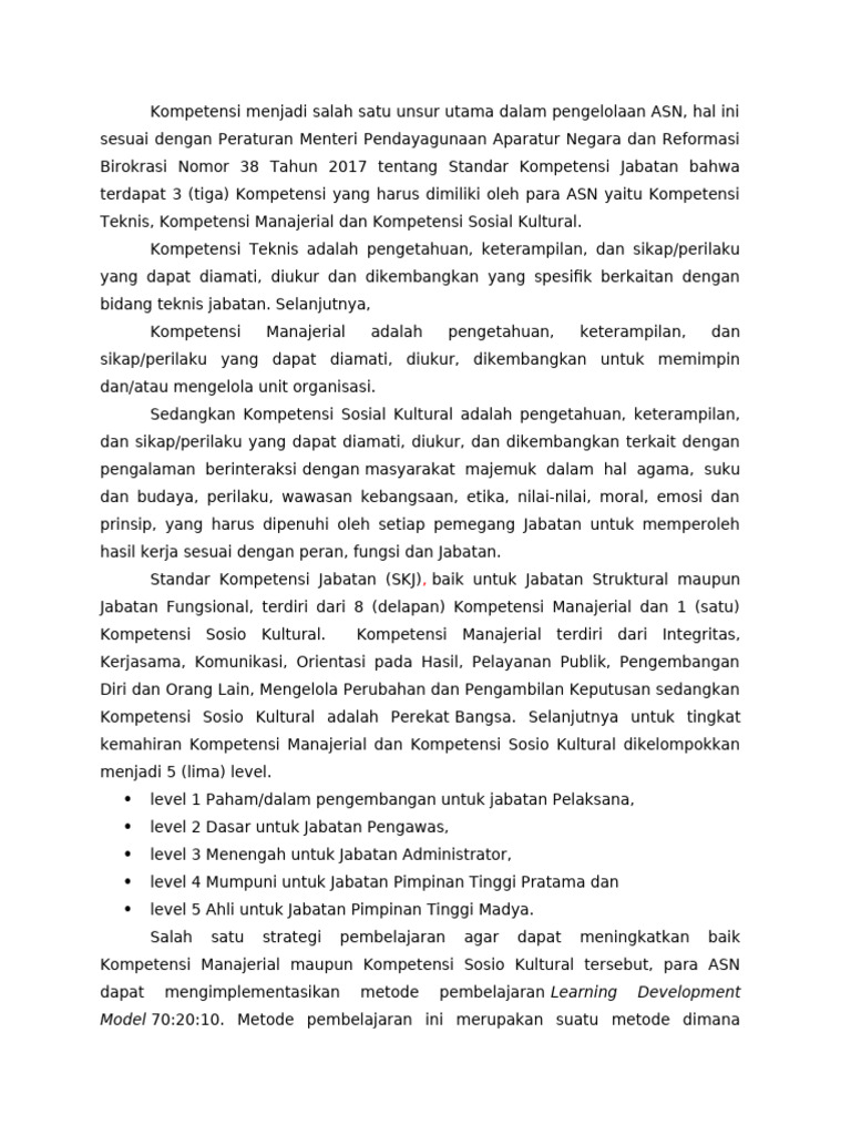 Contoh Soal Tes Kompetensi ASN | PDF