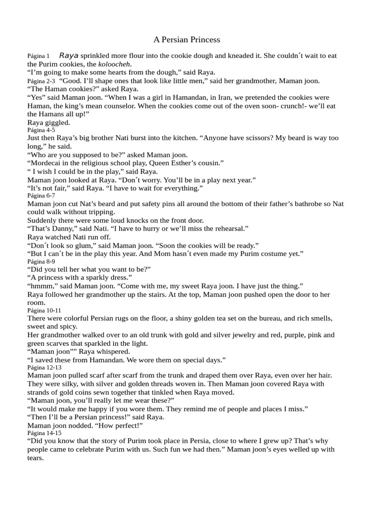 Raya: A Persian Princess Story | PDF | Esther | Book Of Esther