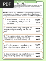 Karapatan at Tungkulin Worksheet | PDF