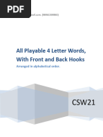 Scrabble Cheat Sheet Overview | PDF