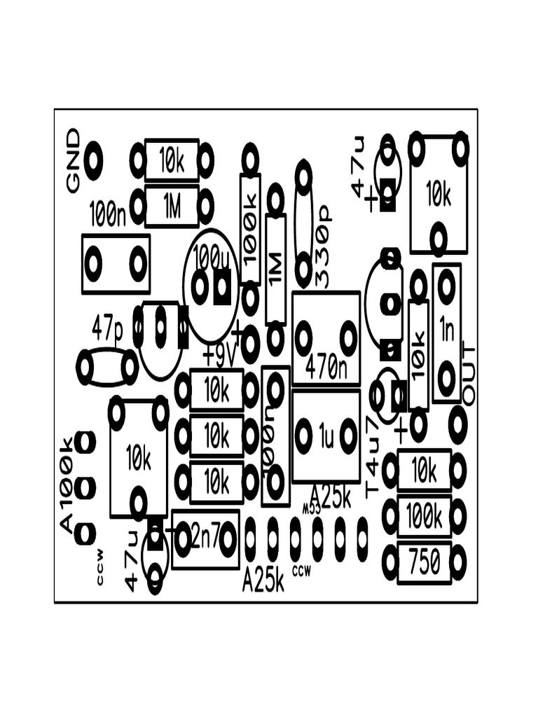 Sadowski Bass Preamp PCB | PDF