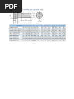 Dimensiones Tornillo Allen DIN 912 | PDF