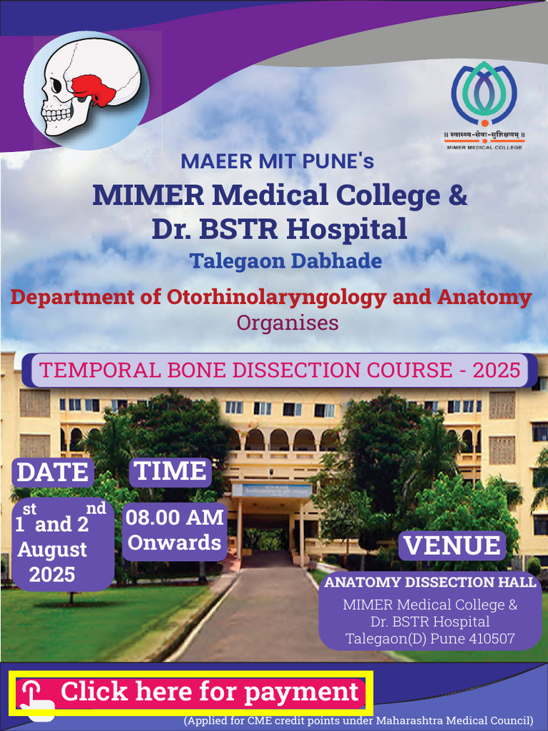 Temporal Bone Course 2025 Brochure-2 | PDF | Medicine