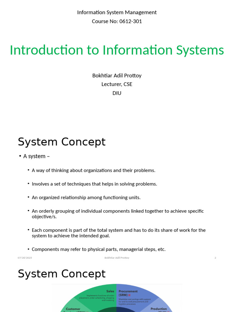 Introduction To Information Systems | PDF | System | Information