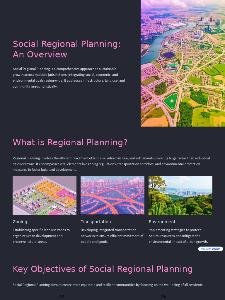 Social Regional Planning An Overview | PDF | Sustainability ...