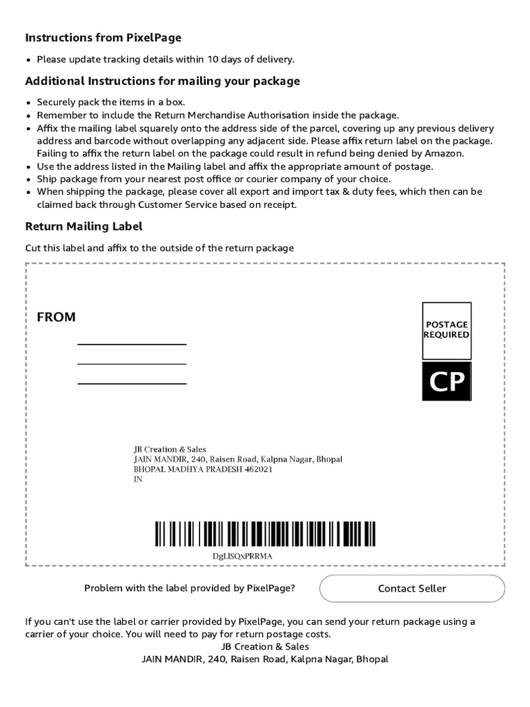 Online Return Center | PDF