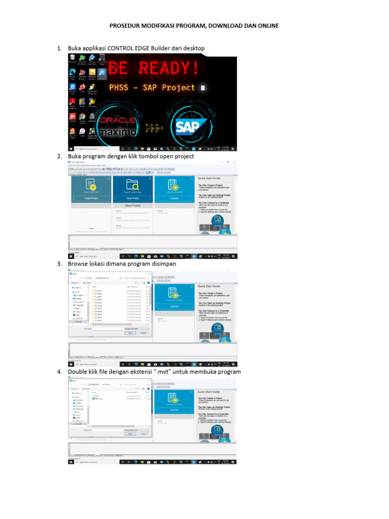 Prosedur Download Program Control Edge | PDF