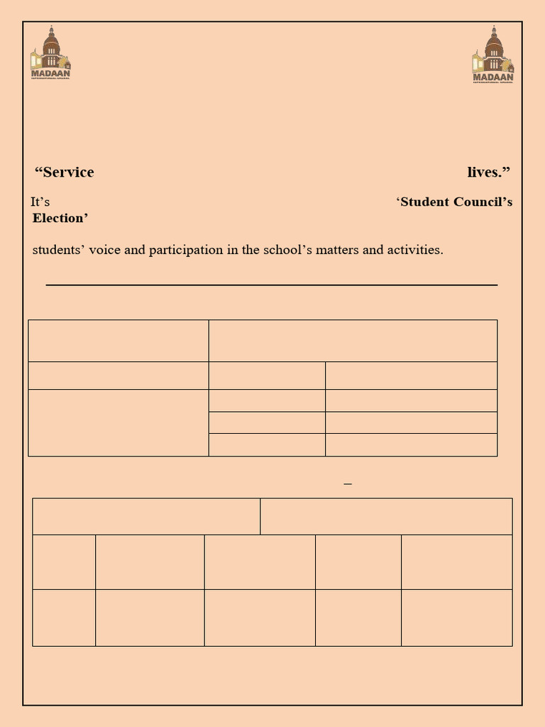 Student Council Elections 2025-26 (1) - 2 | PDF