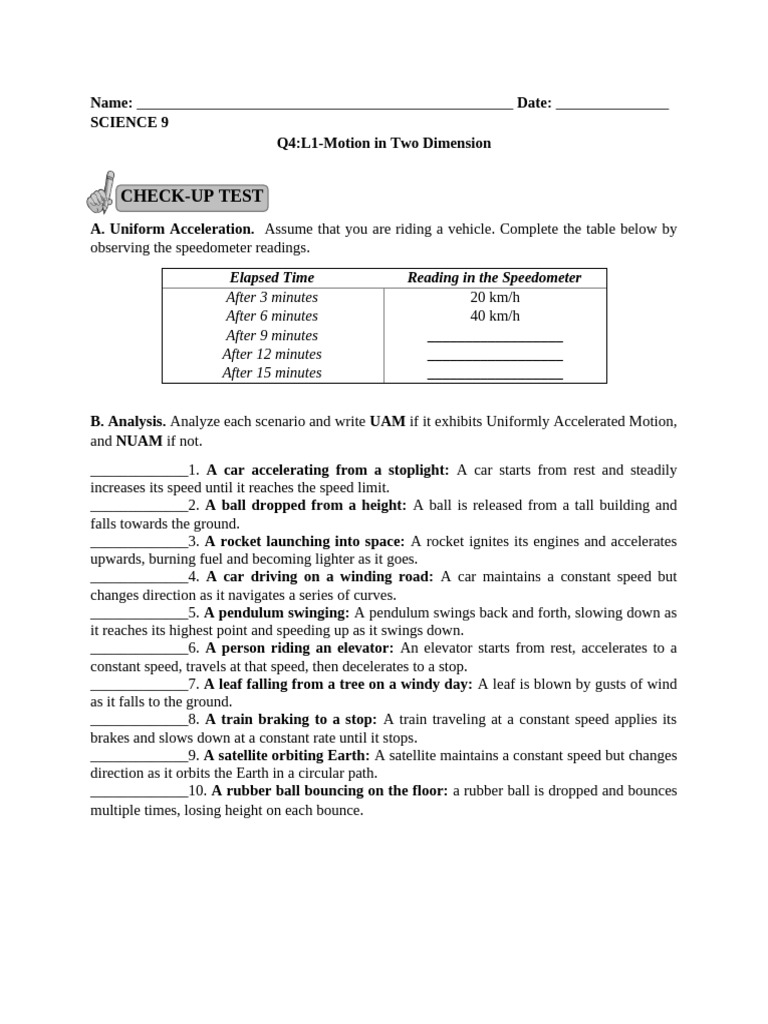 Science 9 q4 Module 1-5 | PDF | Momentum | Collision