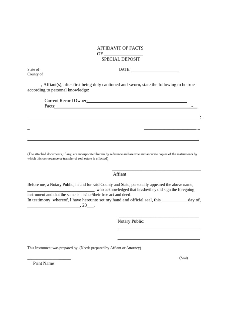 AFFIDAVIT OF FACTS Today Print | PDF