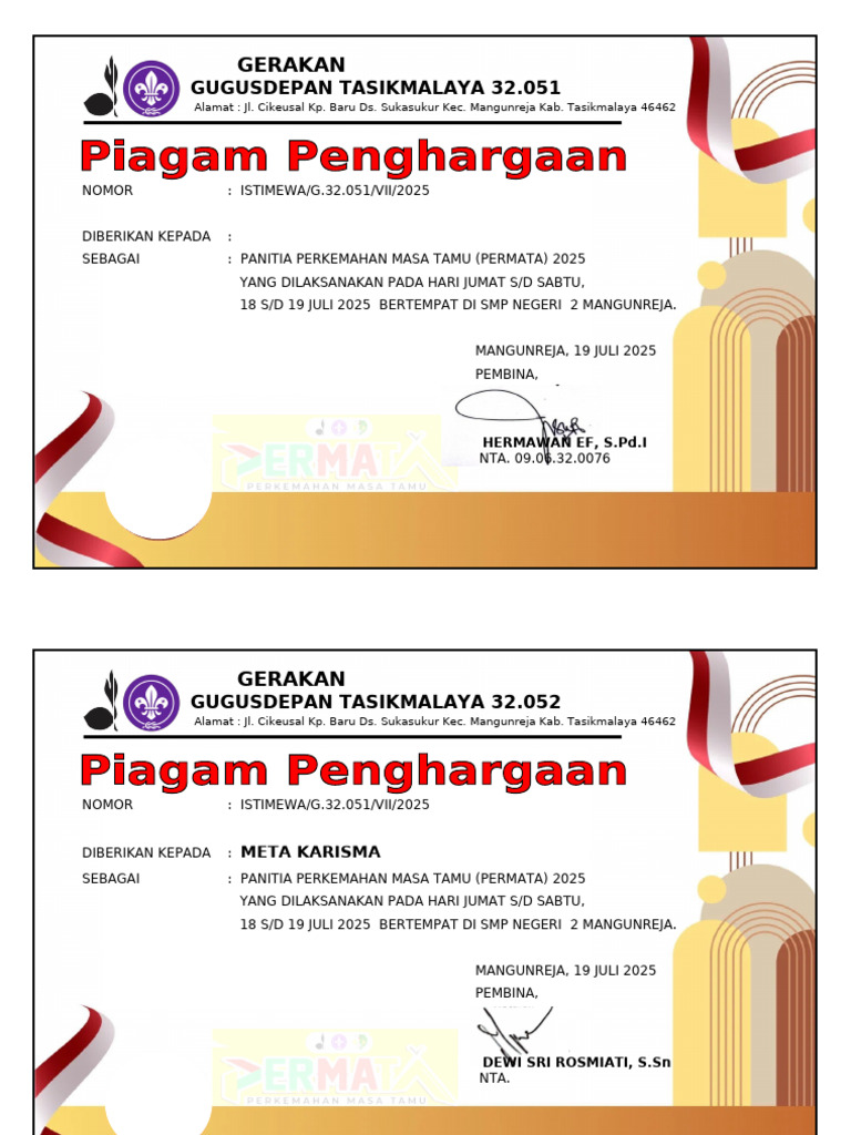 Piagam Permata | PDF