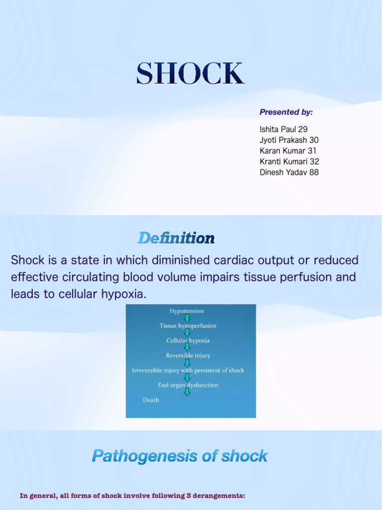 Understanding Types and Causes of Shock | PDF