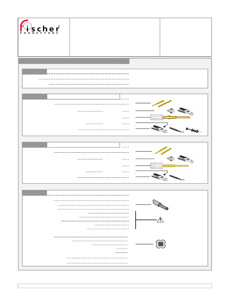 Crimping Guidelines for Fischer Connectors | PDF | Electrical Connector ...
