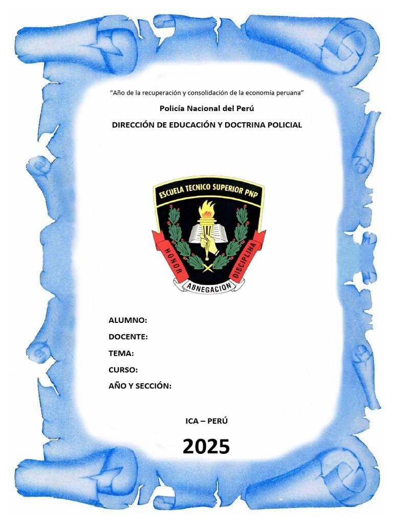 Caratulas PNP 2025 | PDF | Organizaciones relacionadas con el gobierno ...