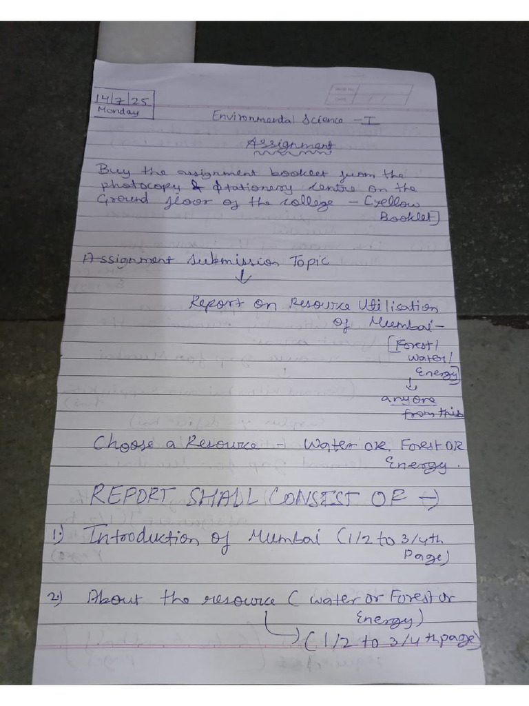 Environmental Science Assignment | PDF