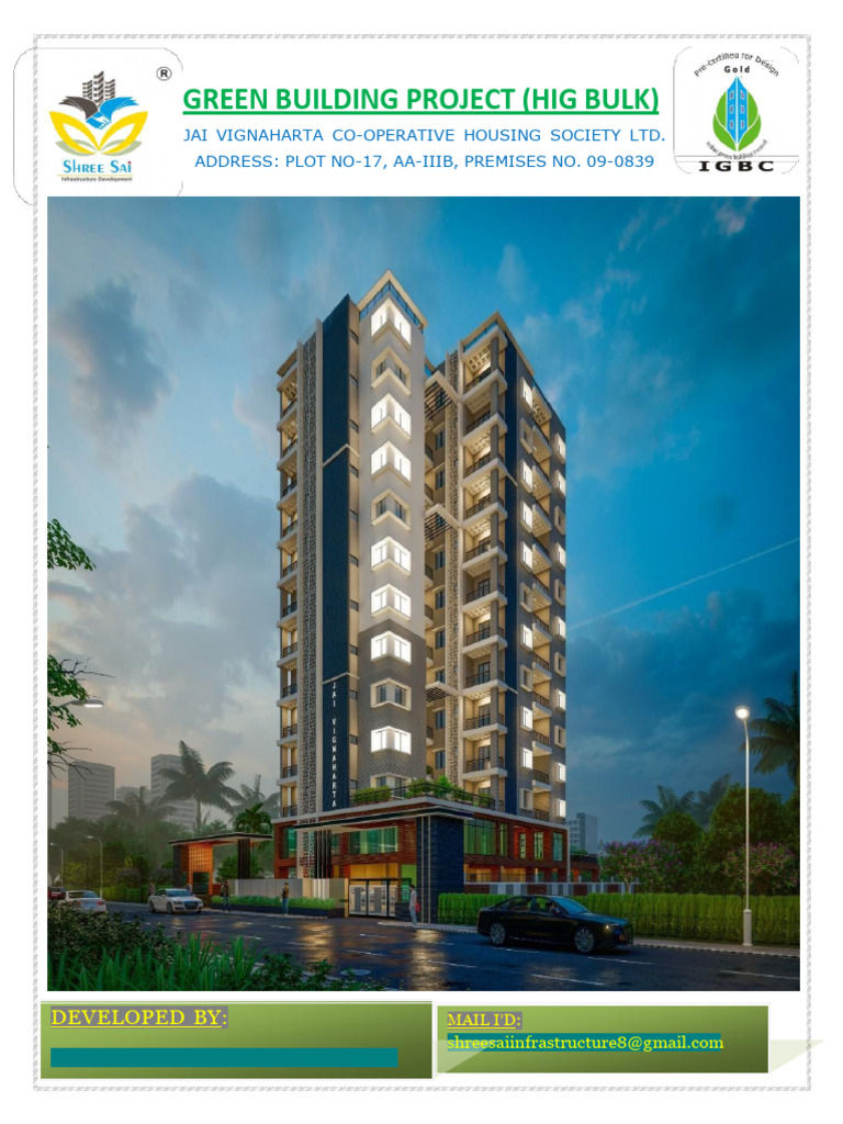 Jai Vignaharta HIG Cooperative Society Brochure-Original | PDF | Green Building | Ventilation ...