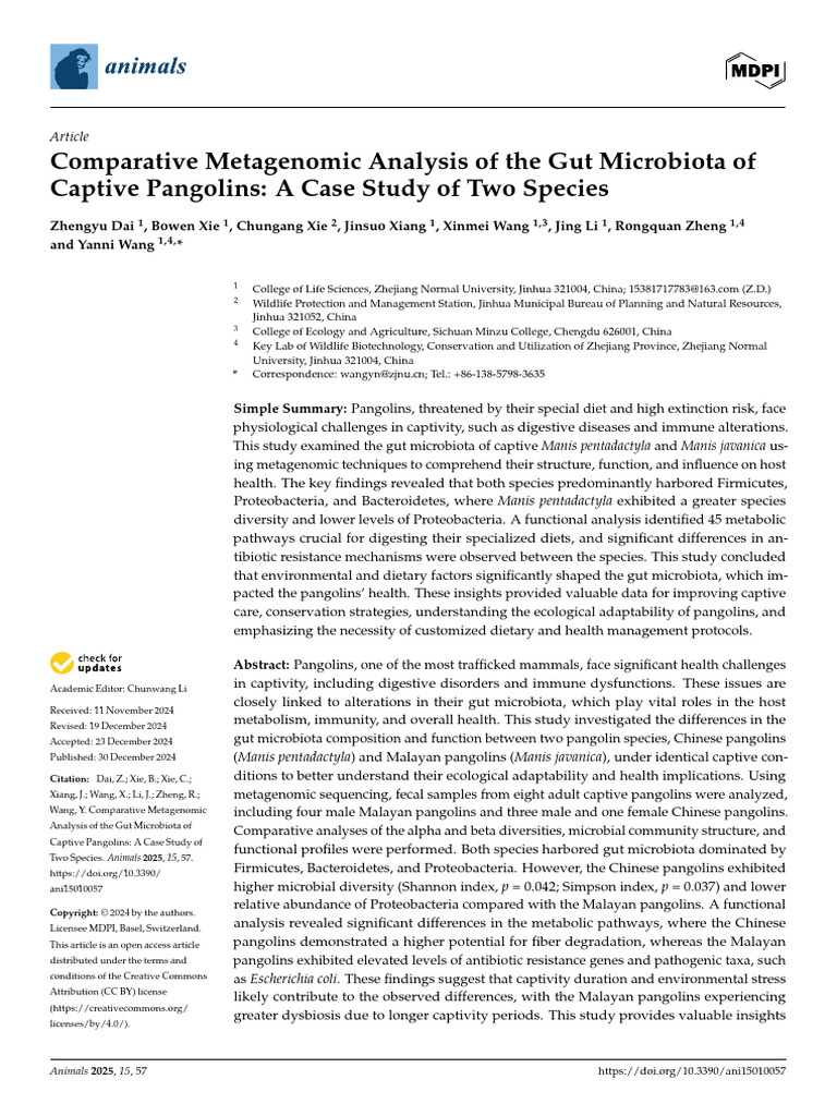 4comparative Metagenomic Analysis of The Gut Microbiota of | PDF ...