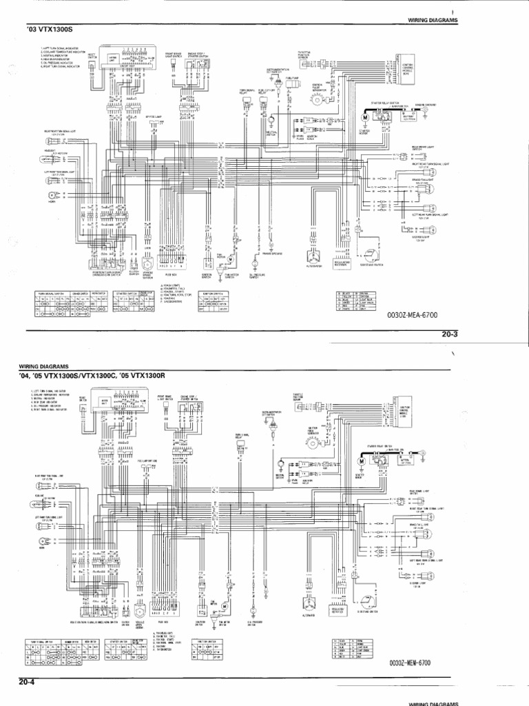 Honda VTX 1300 Wiring Diagram | PDF | Motor Vehicle | Vehicles