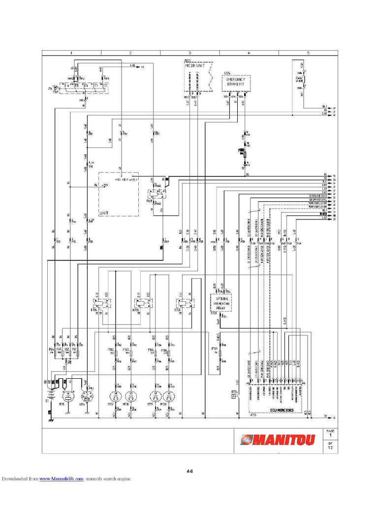 Manitou Wiring Diagram 9 | PDF