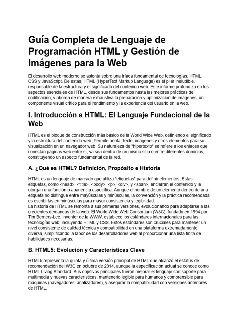 Guía HTML | PDF | HTML | Red mundial