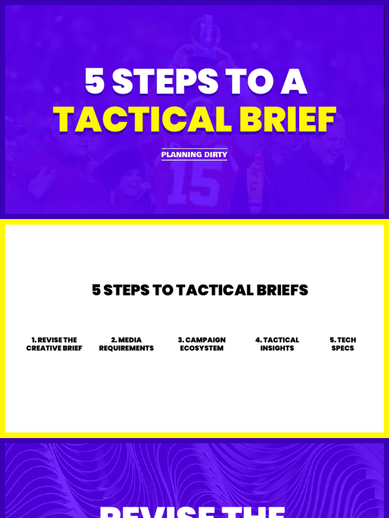 5 Steps for Effective Tactical Briefs | PDF | Mass Media | Computer ...