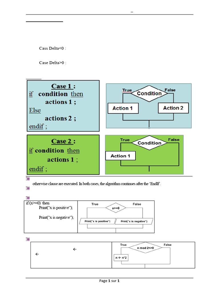1) Conditional Structures - If... Else | PDF
