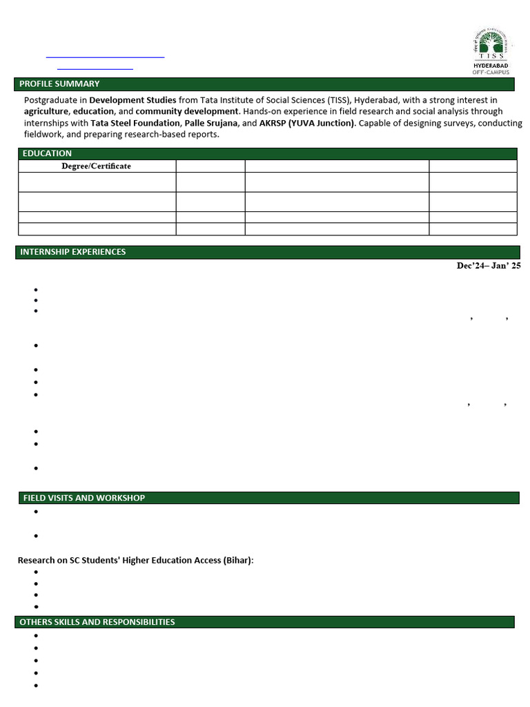 Avnish Kumar CV - Avnish Kumar | PDF