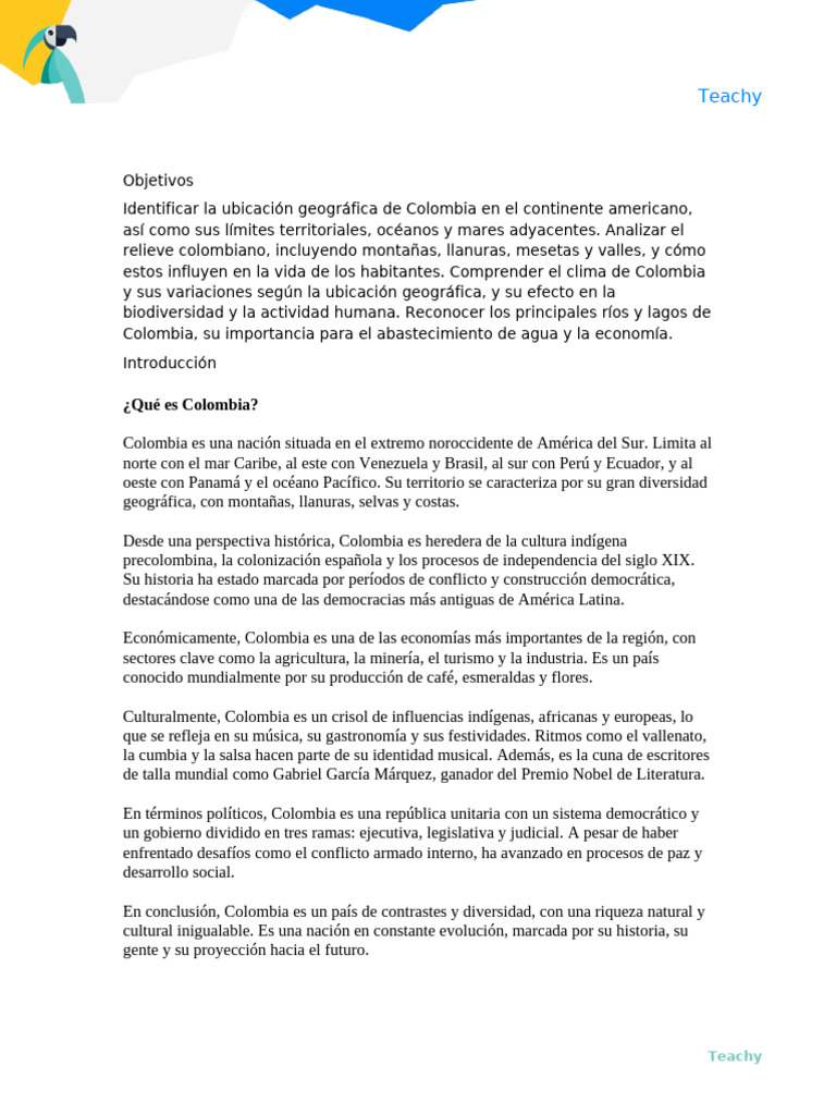 Generador de Plan de Clase - 4 - 2 - 2025 | PDF | Colombia | Américas