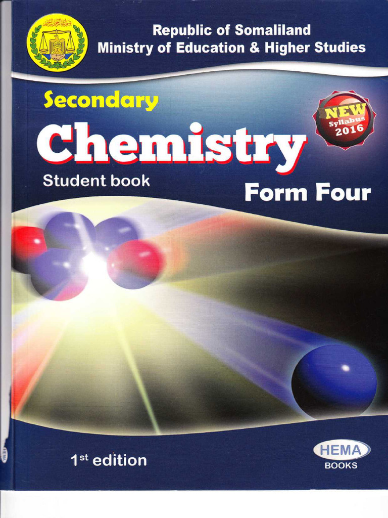 Somaliland Form 4 Chemistry Textbook | PDF | Atomic Nucleus | Atoms