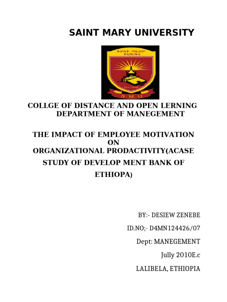 Saint Mary University | PDF