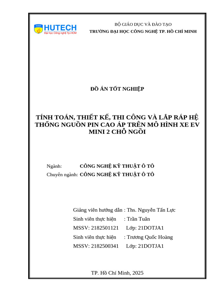 490650bm Trang Bia Datn | PDF