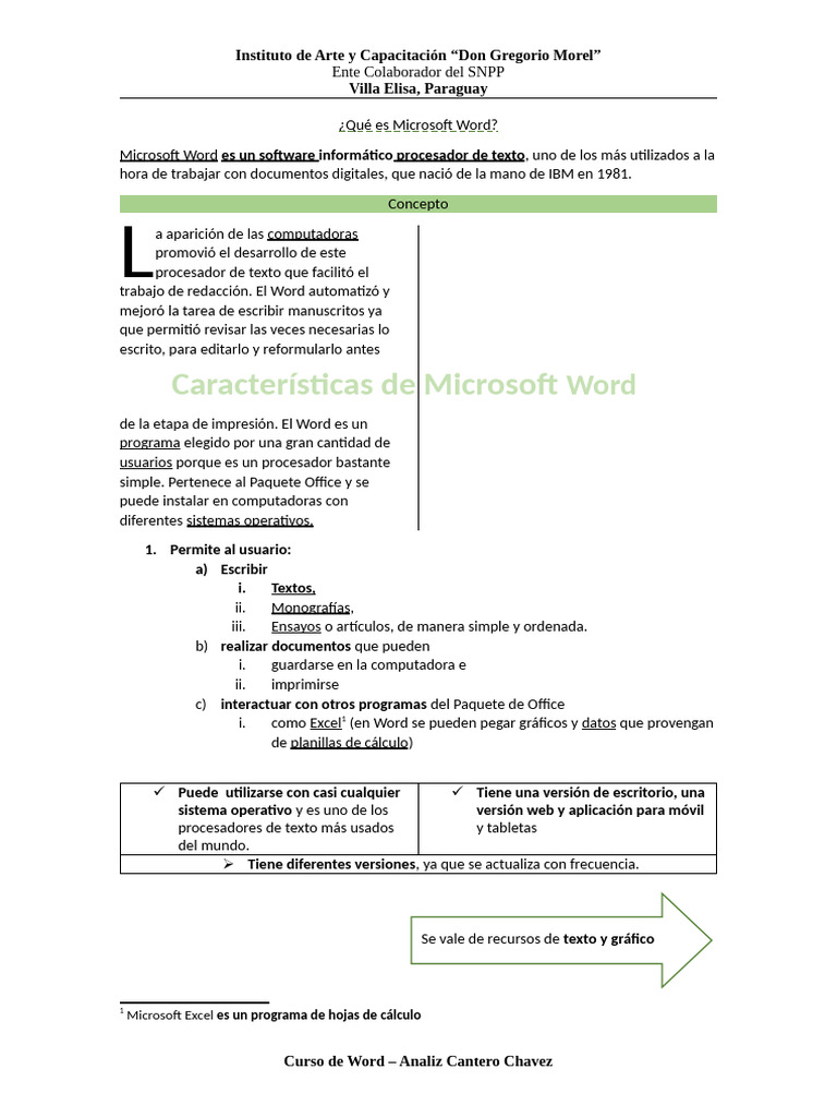 Qué es Microsoft Word: Definición y Uso | PDF