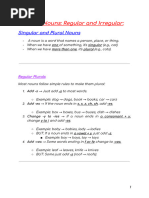 Irregular Plurals | PDF | Plural | Grammatical Number