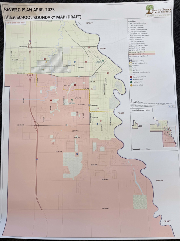 Grand Forks Public Schools Revised High School Boundary Plan Draft ...