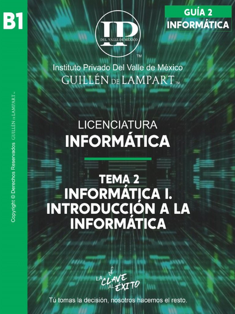 Tema02 B1G2 Informática I. Introduccion A La Informatica-Inf | PDF ...