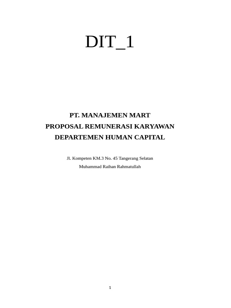 Muhammad Raihan Rahmatullah - DIT | PDF