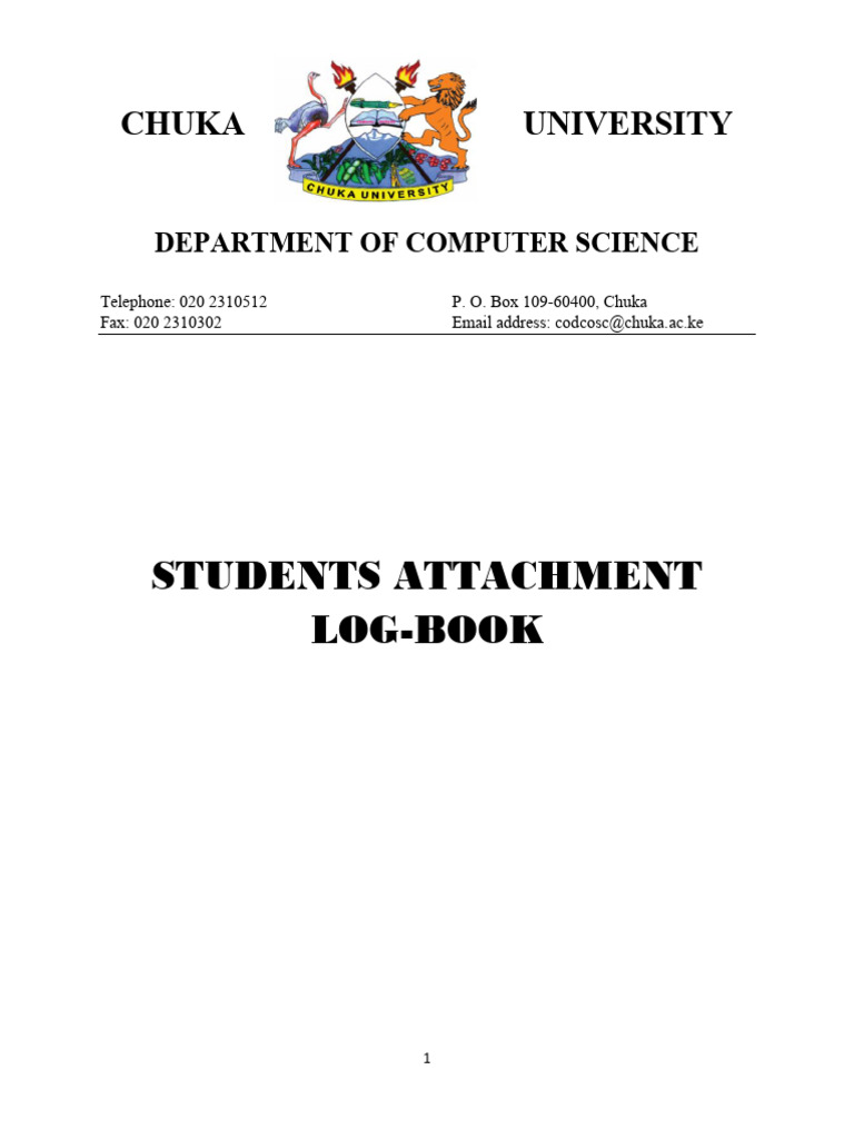 Logbook Final Edited Students Attachment | PDF