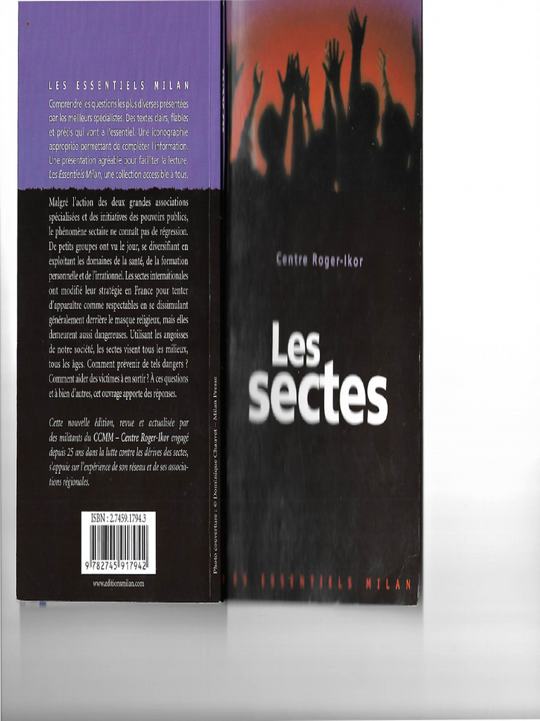 Les Sectes Début - P. 33 Centre Roger-Ikor Pour Créer Une Problématique ...