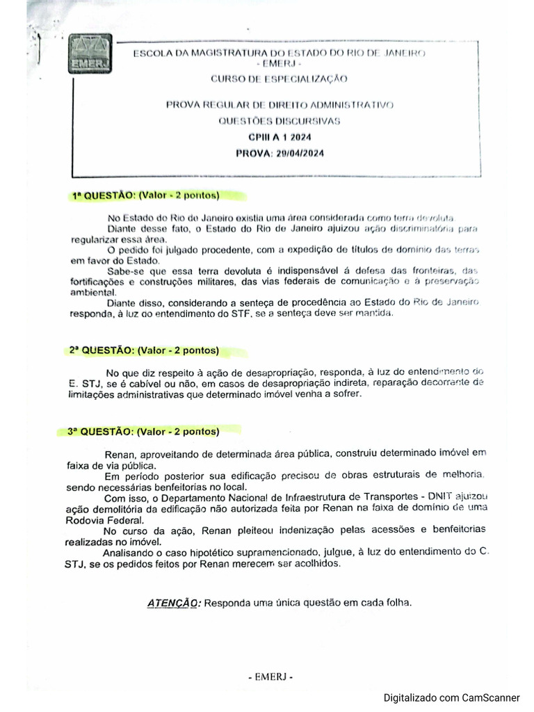 Provas Adm 2024 Cpiii | PDF