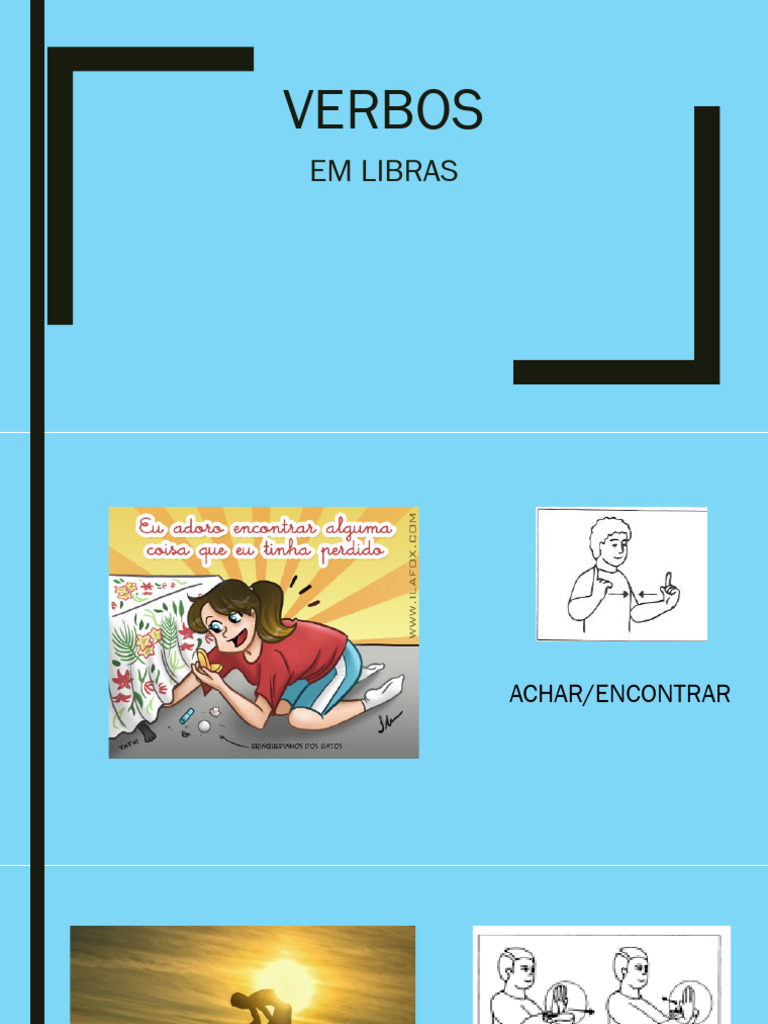 Verbos em Libras: Achar e Querer | PDF