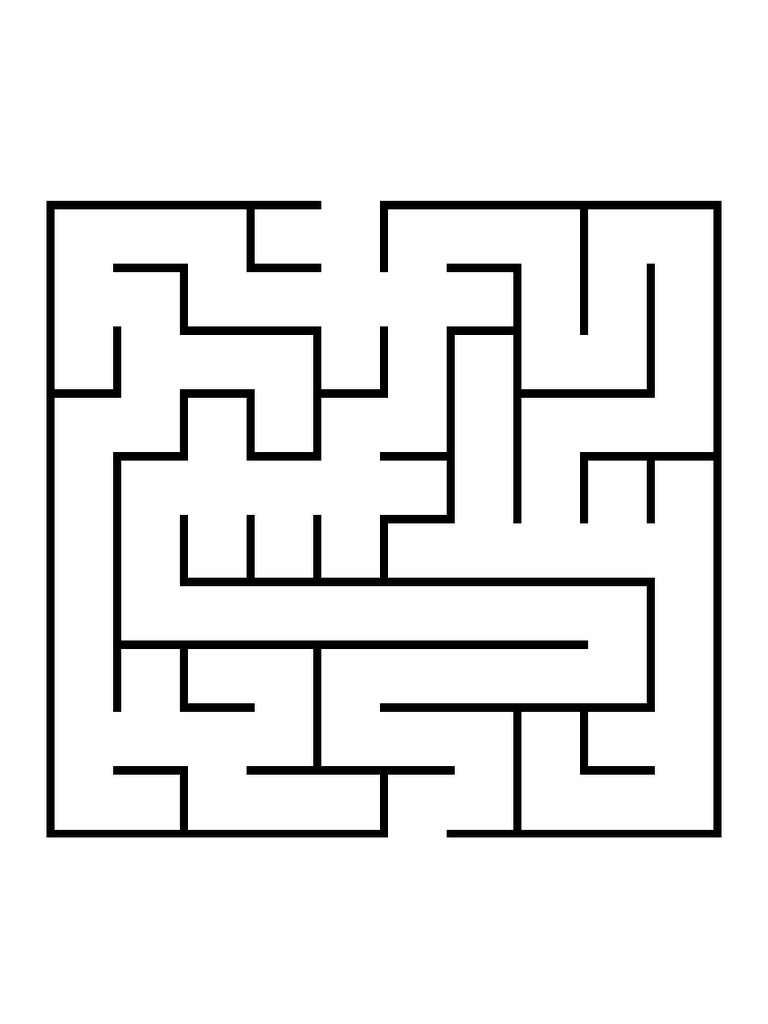 10 by 10 Orthogonal Maze | PDF