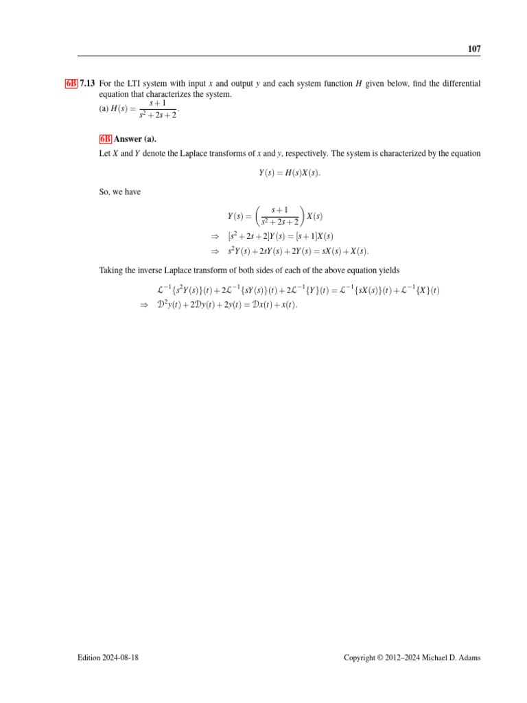 Assignment 6b Solutions | PDF | Control Theory | Electronics