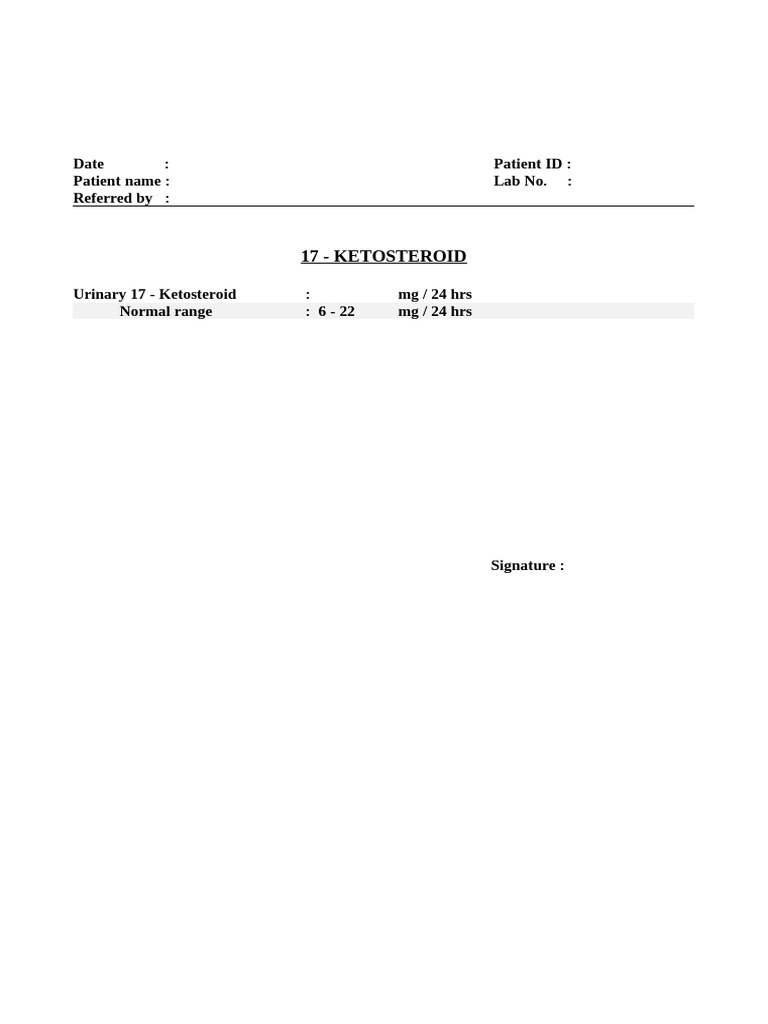 17 Ketosteroids | PDF