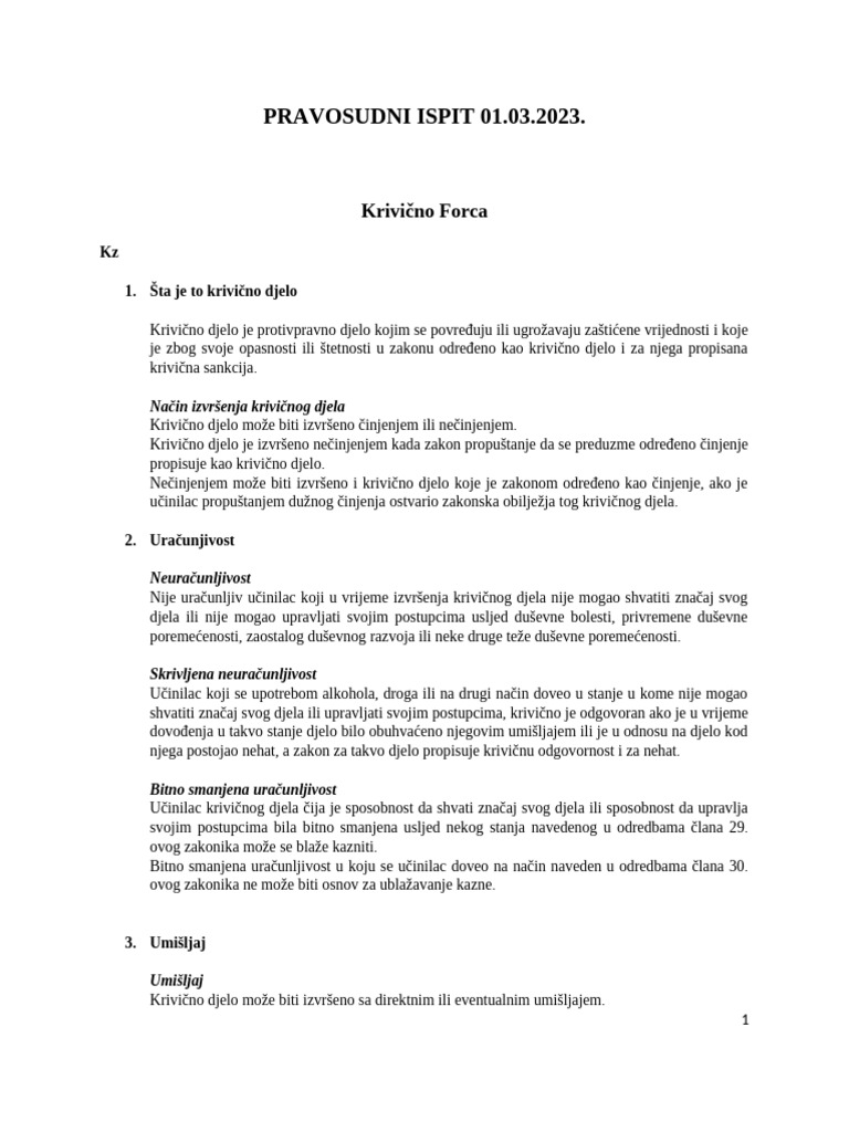 01.03.2023. Pravosudni Ispit... | PDF