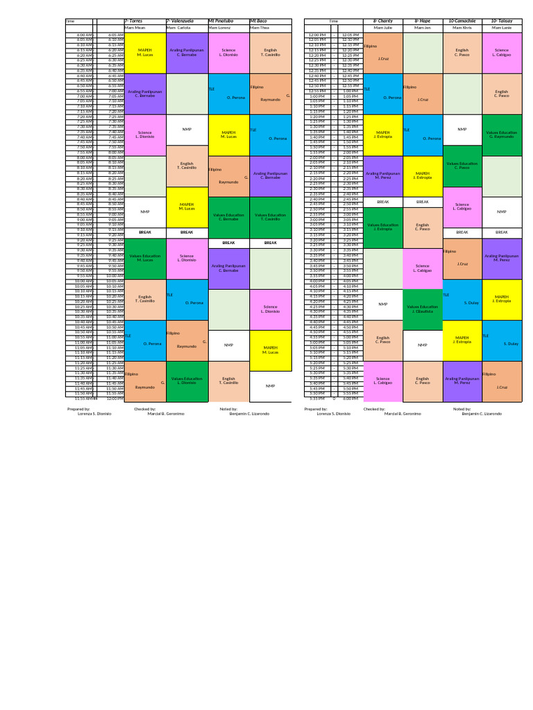 With NMP Class Program DMC 2025 2026 | PDF